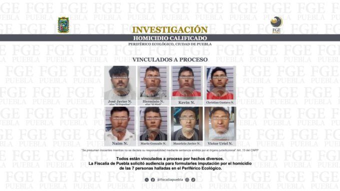 Procesan a ocho por caso de vehículo con cadáveres en Periférico Ecológico Procesan a ocho por caso de vehículo con cadáveres en Periférico Ecológico